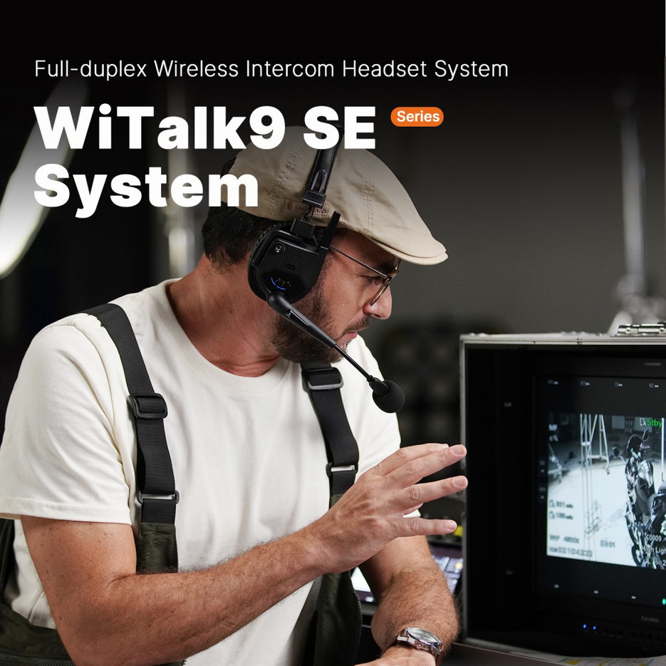 WiTalk9 System | Full-duplex Wireless Intercom Headset System – saramonic